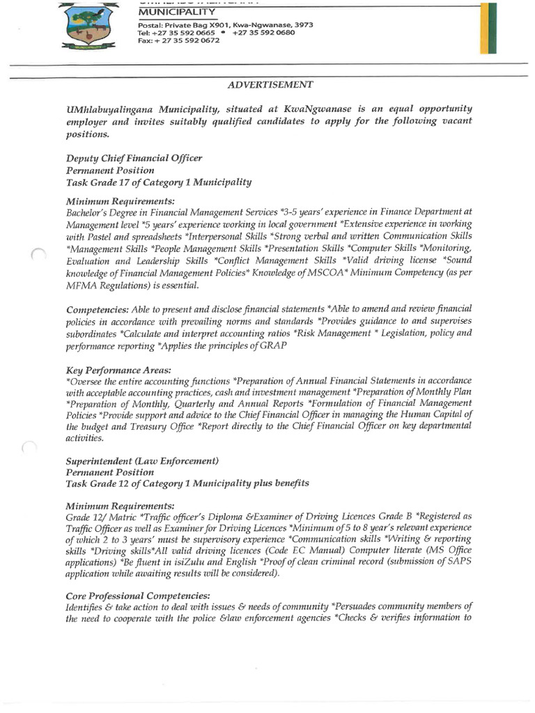 Advert 2024 | PDF