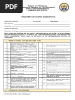 Fire Safety Inspection Checklist BFP | PDF | Fire Sprinkler System | Stairs