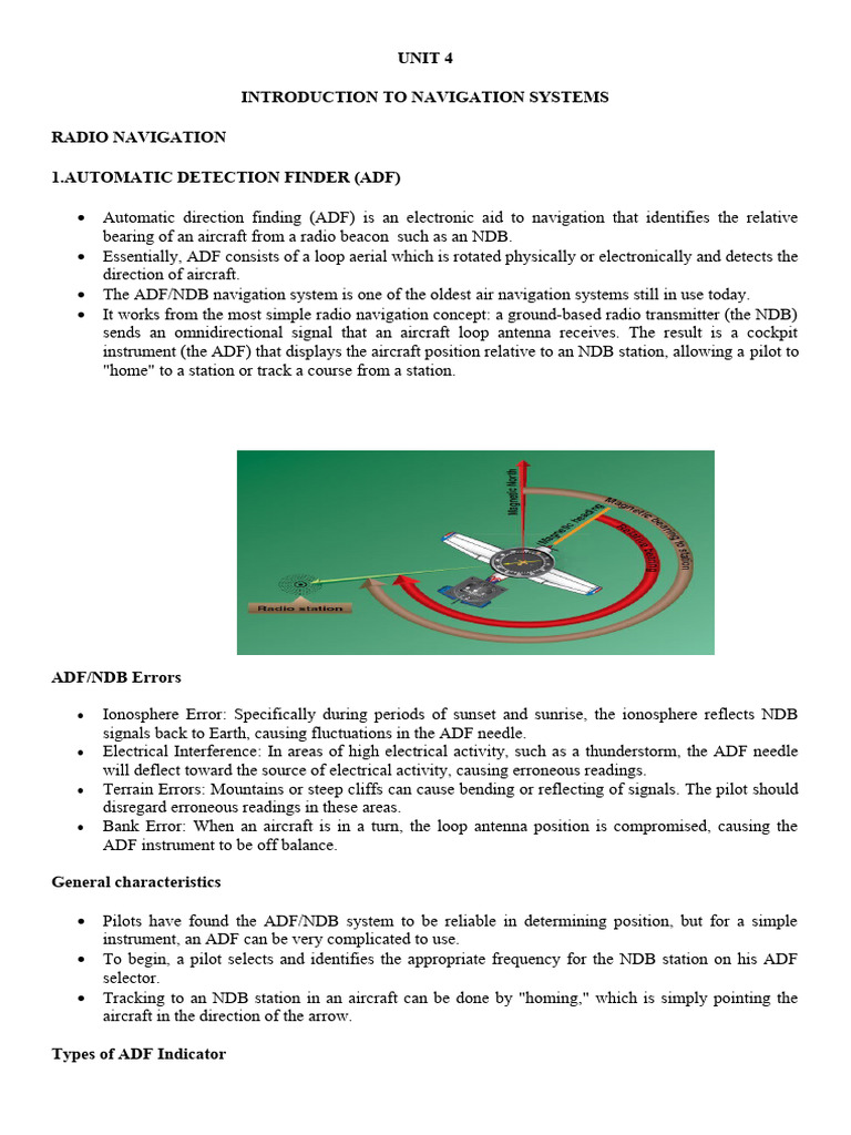 UNIT 4 Avionics | PDF | Inertial Navigation System | Global Positioning ...