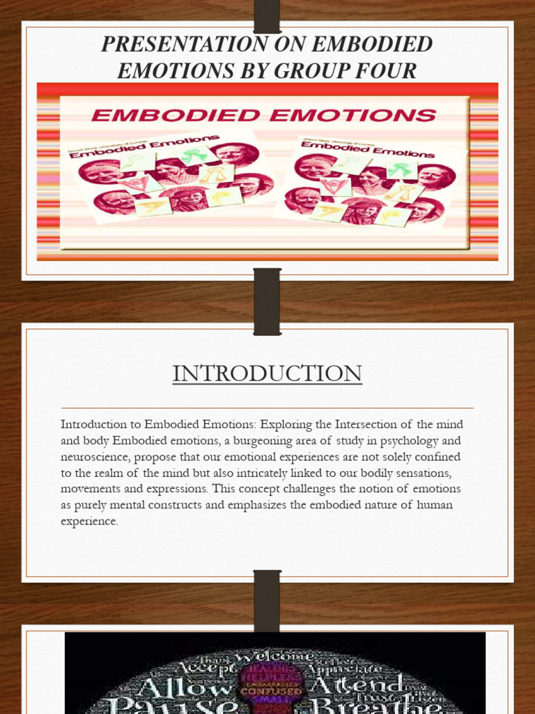 RP Group 4 Embodied Emotions | PDF | Emotions | Embodied Cognition