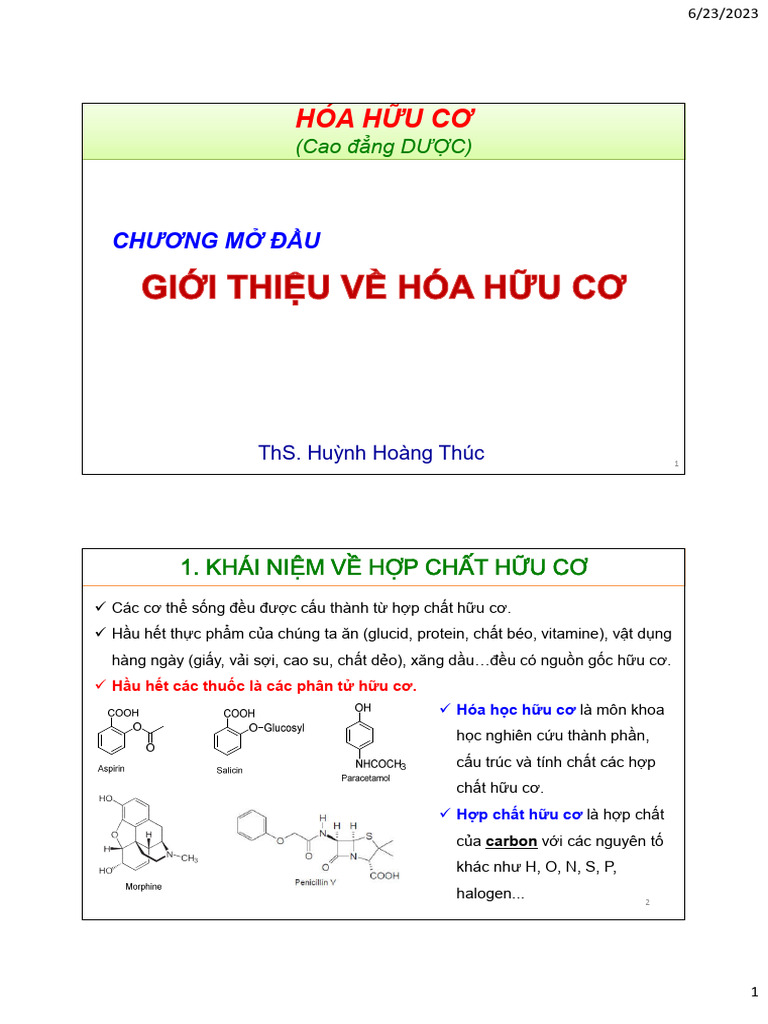 1. DAI CUONG HHC-2023 | PDF