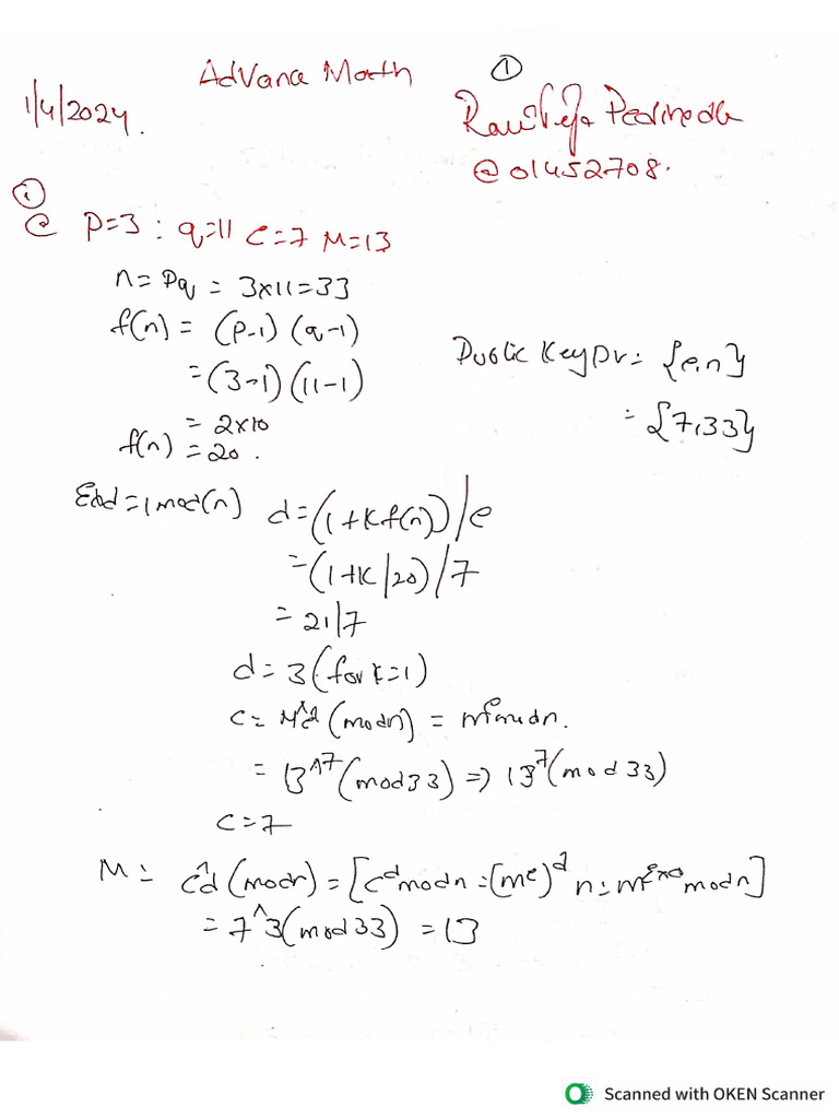 Advance Math Assng | PDF