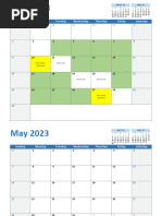Vertex42 Monthly Calendar 2025 | PDF
