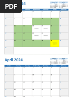 Vertex42 Monthly Calendar 2025 | PDF