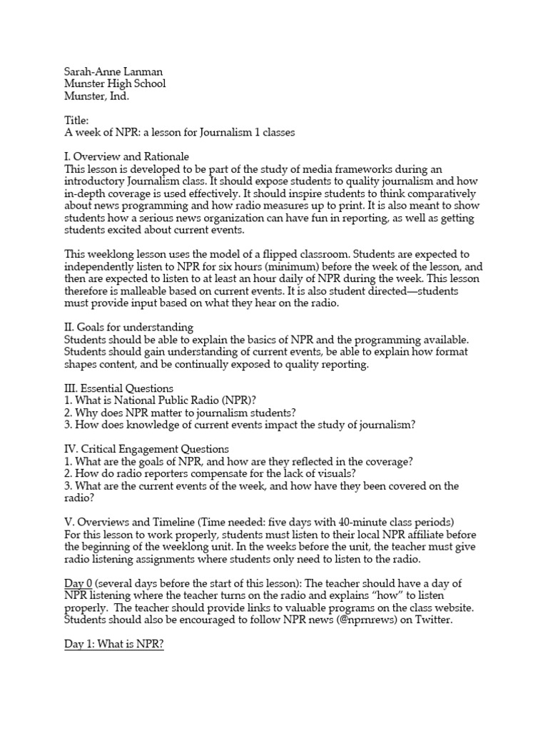 A-week-of-NPR | Download Free PDF | Npr | News