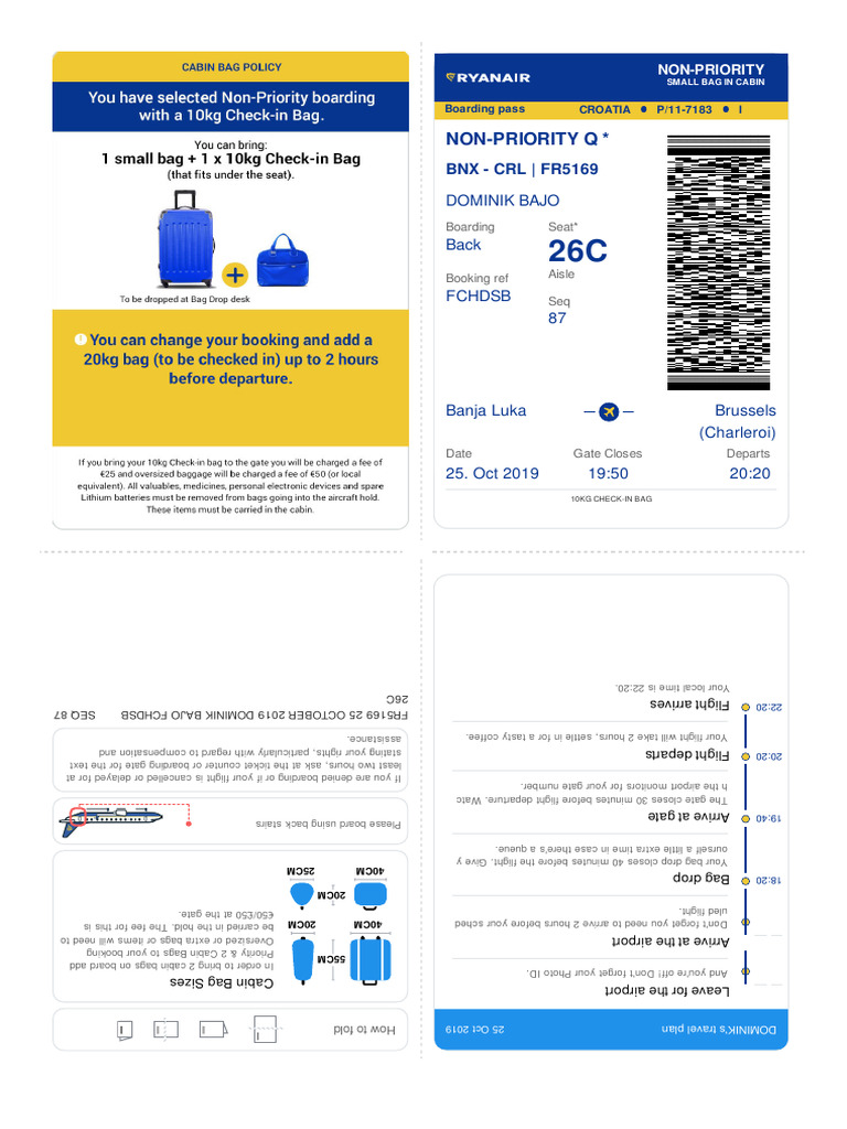 Boarding Pass | PDF | Aviation
