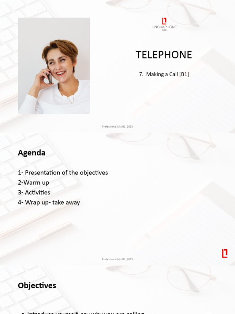 M07 - Telephone - Making A Call (B1) | PDF