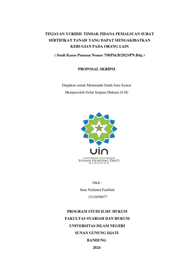 Proposal Skripsi Ilma Fix | PDF