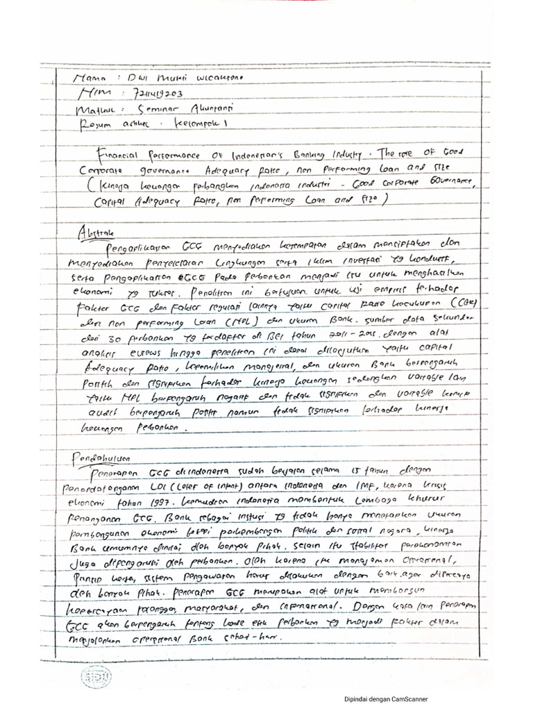 203_Dwi mukti wicaksono_Resume Topic 1 | PDF