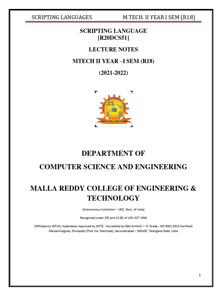 SL Digital Notes | PDF | Scripting Language | Php