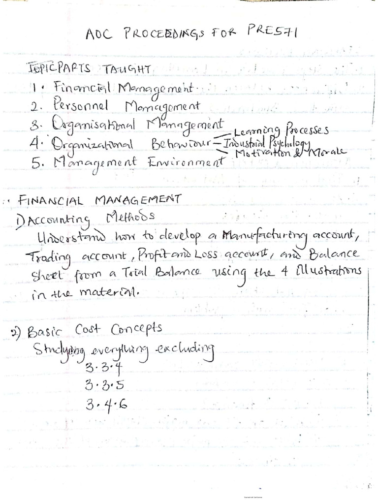 Pre Concise Aoc | PDF