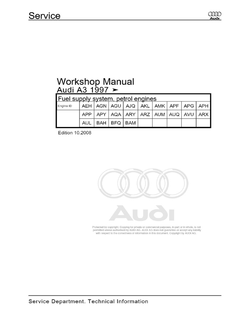 Fuel System A3 8l | PDF