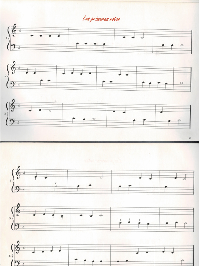 Las Primeras Notas | PDF