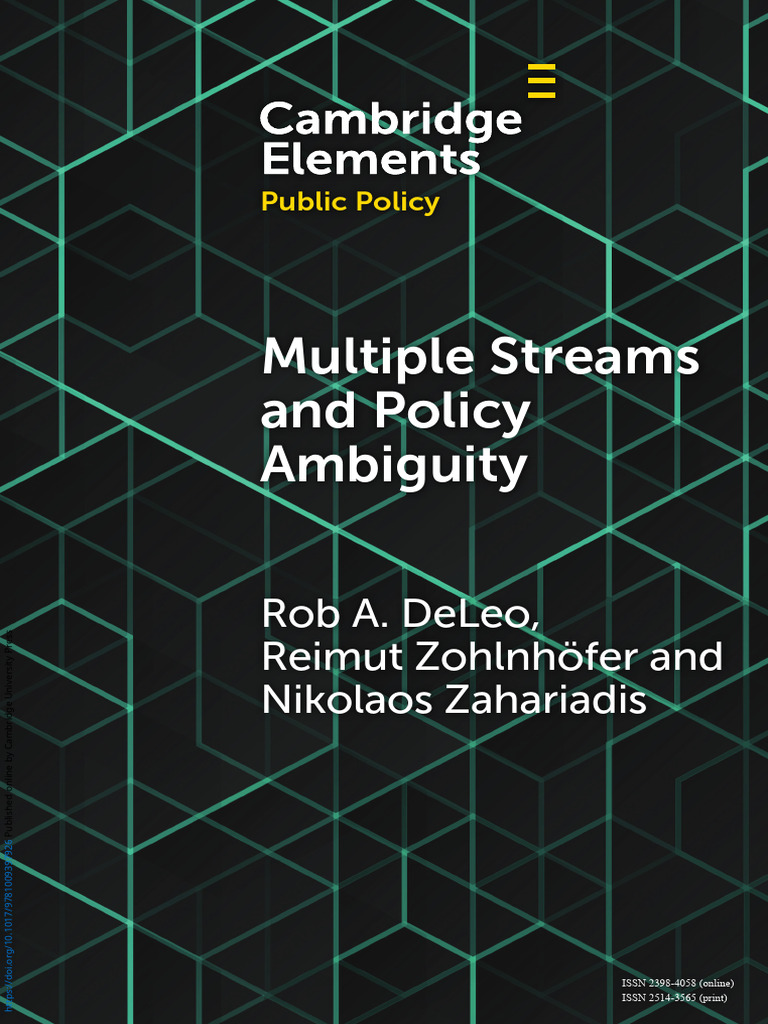 Multiple Streams and Policy Ambiguity | PDF | Inquiry | Cognition