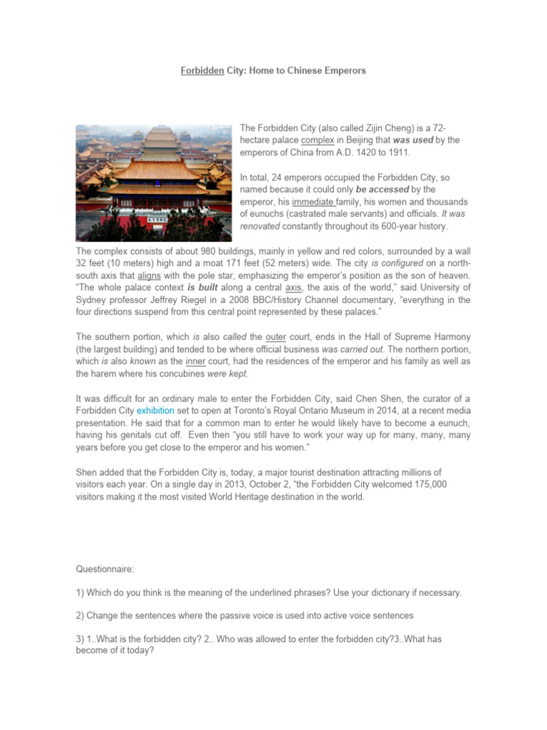 Forbidden City | PDF