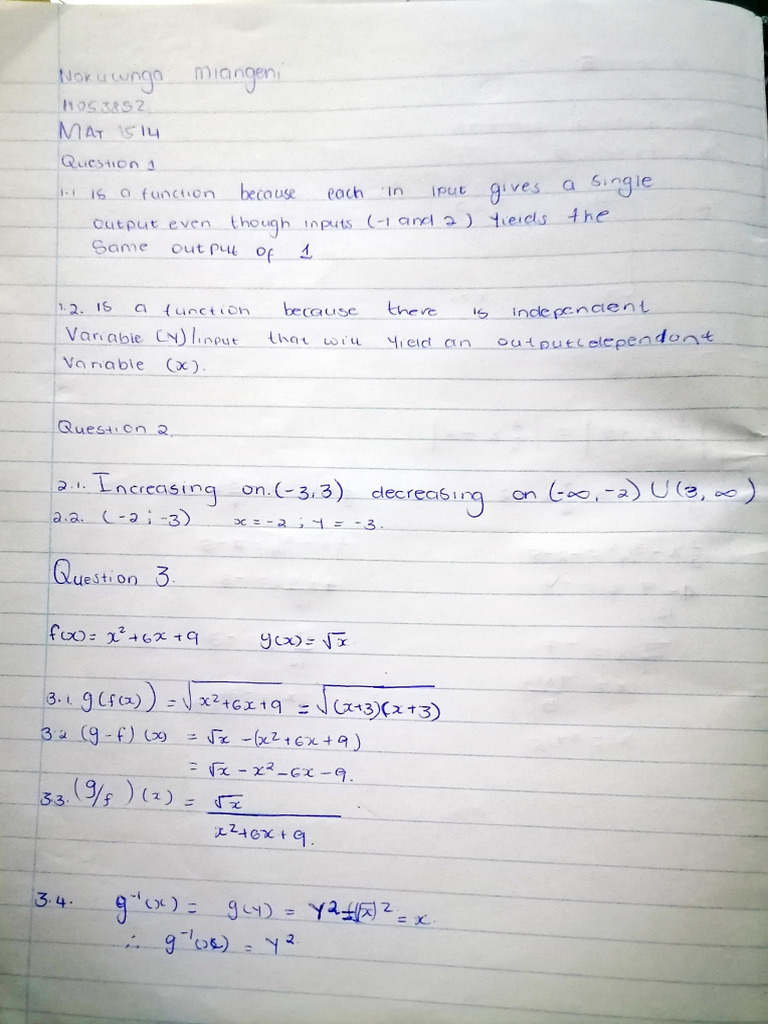 Maths Assignment 1 | PDF