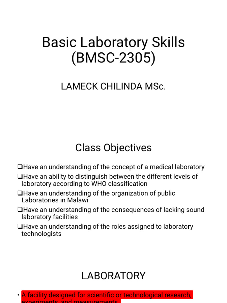 Basic LabSkills 1 - 101852 | PDF | Laboratories
