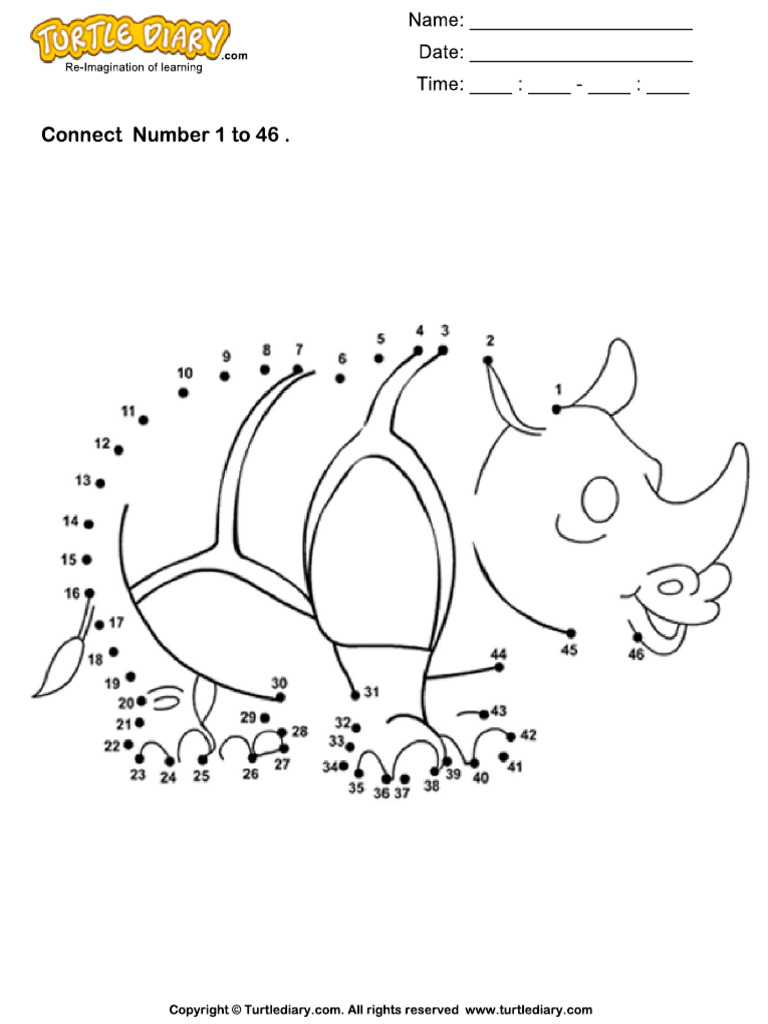 Connect Numbers One To Forty Six | PDF