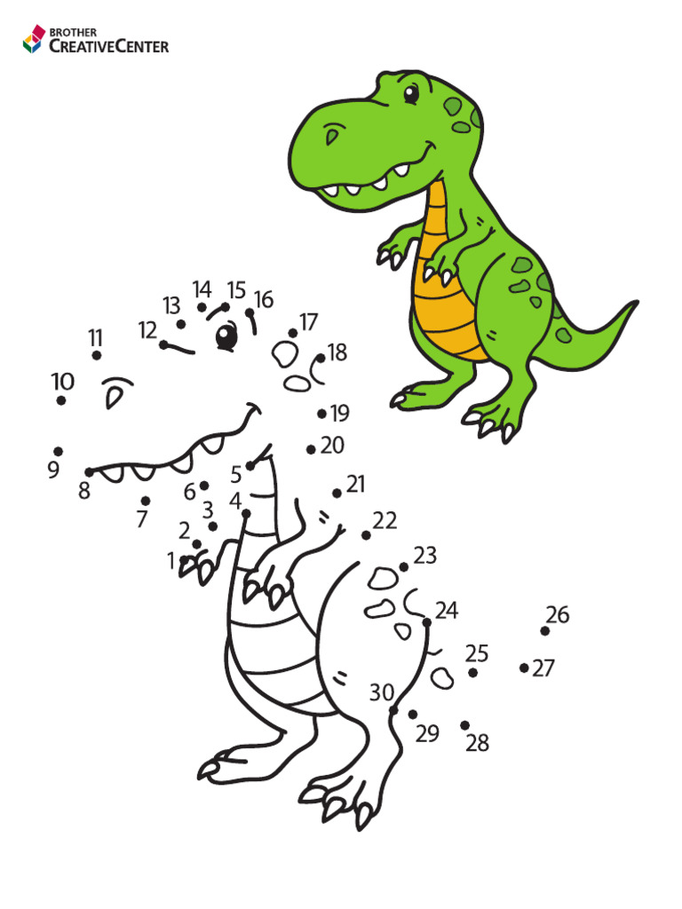 Connect Dots t Rex 1 En | PDF