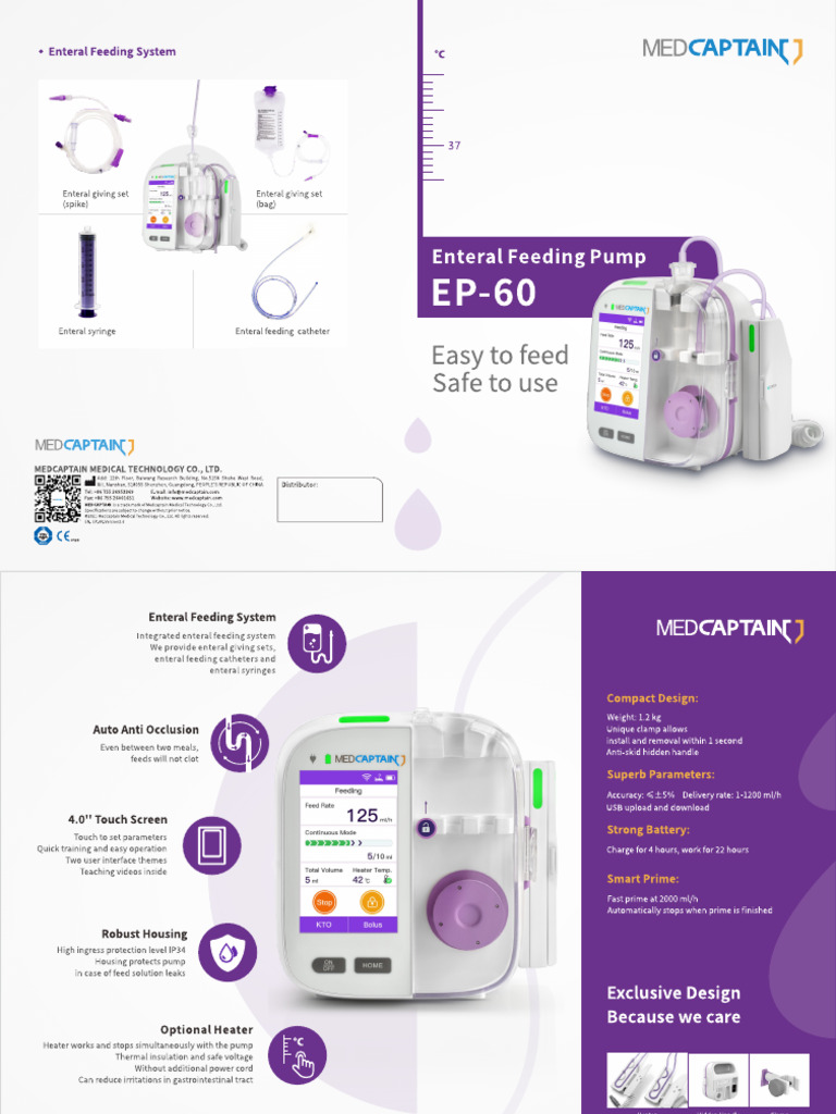 EP-60 Enteral Feeding Pump_V2.6_EN_20210512 | PDF