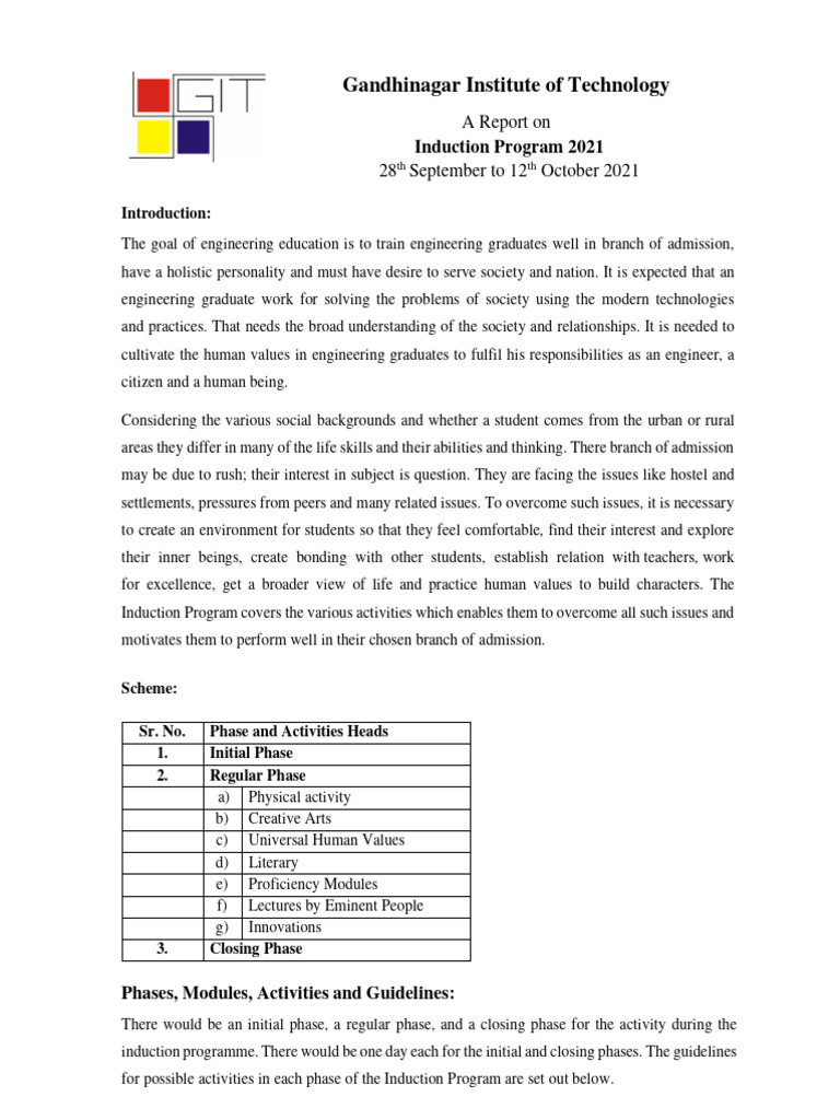 Induction-Report-2021 (1) | PDF | Mathematics | Asana