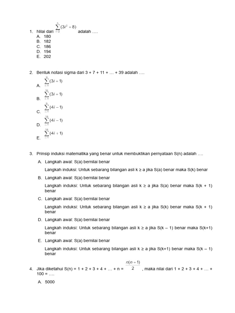 Soal Xi Matematika Wajib | PDF