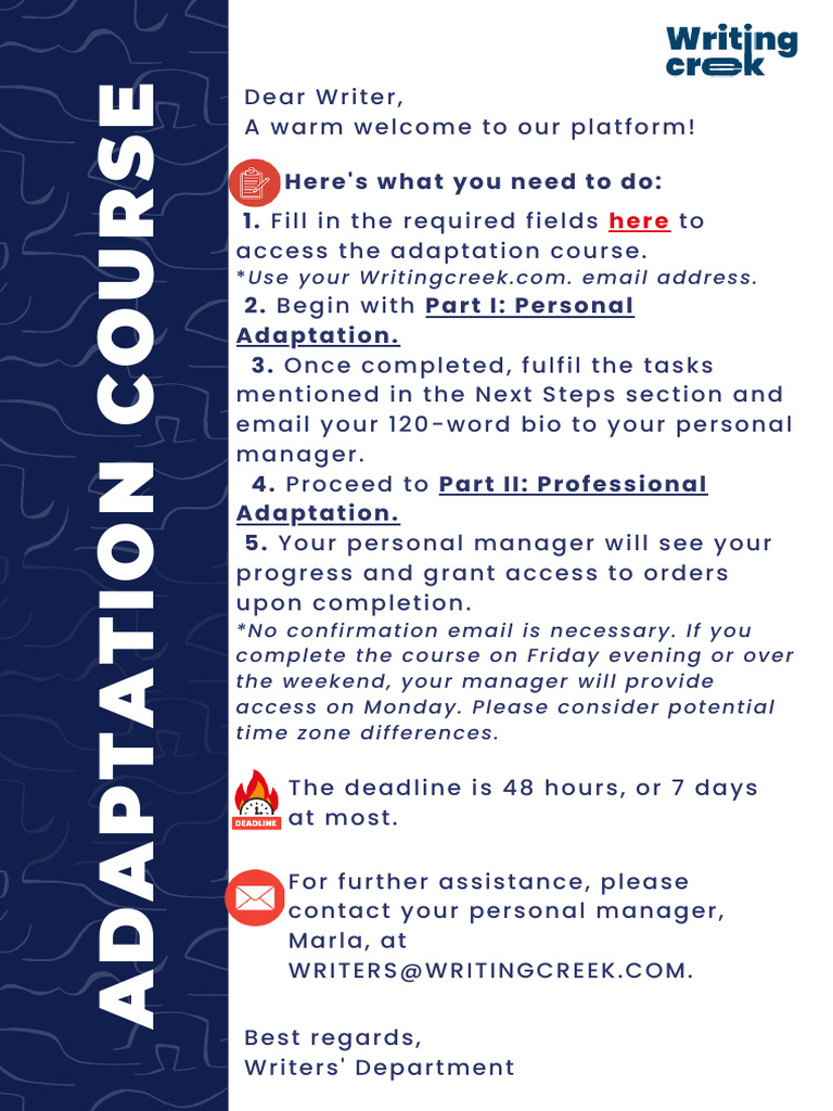 Adaptation Course | PDF