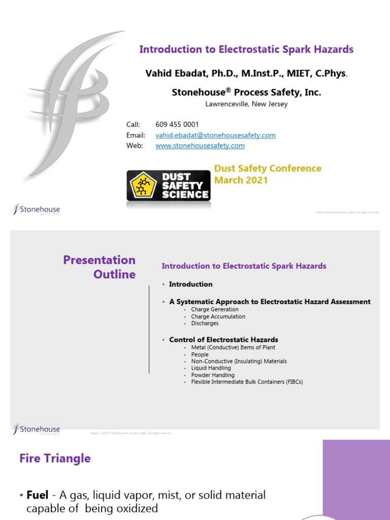 Stonehouse Presentation Introduction+to+Electrosatic+Spark+Hazards Dust ...