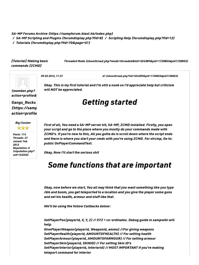 Tutorial Making Basic Commands Zcmd Pdf Computer Programming Software