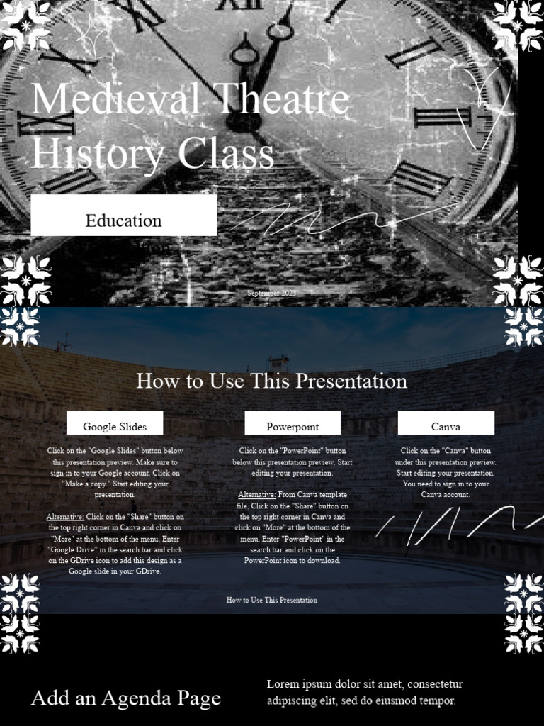 Minimal Medieval Theatre History Class Presentation | Download Free PDF ...