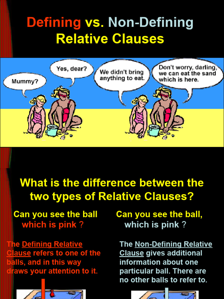 Relative Clauses Def - Non Def 9.º | PDF | Clause | Linguistics
