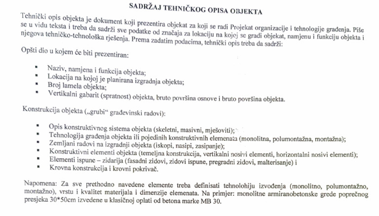 1. Tehnicki opis | PDF