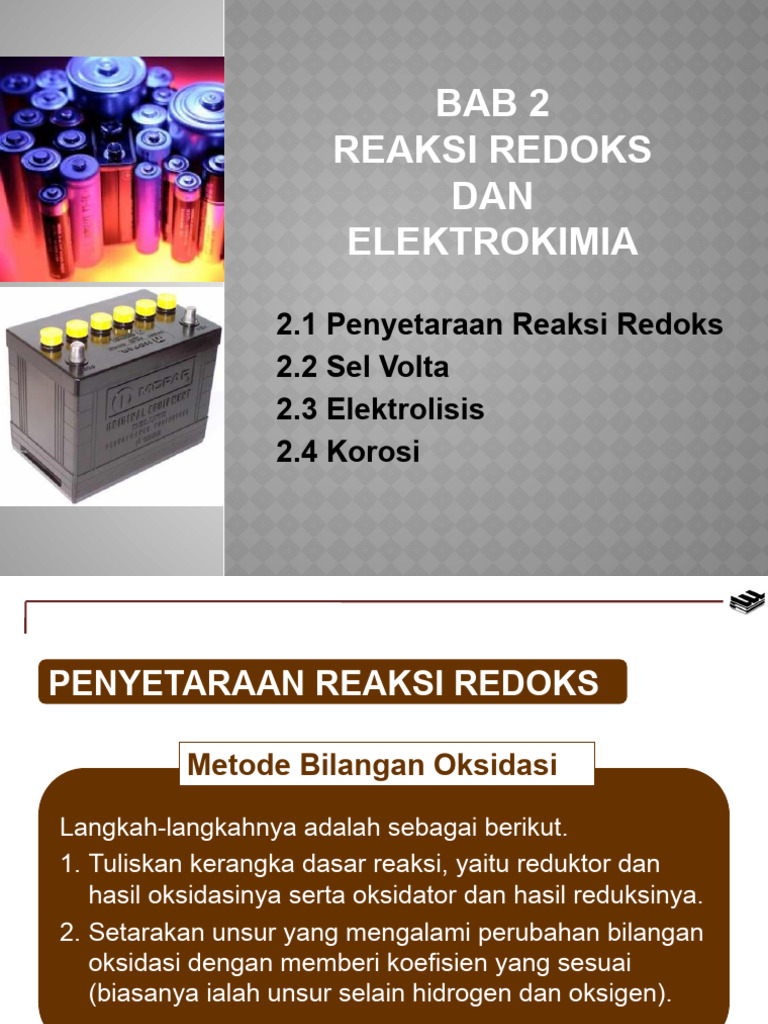 Bab 2 Reaksi Redoks Dan Elektrokimia | PDF