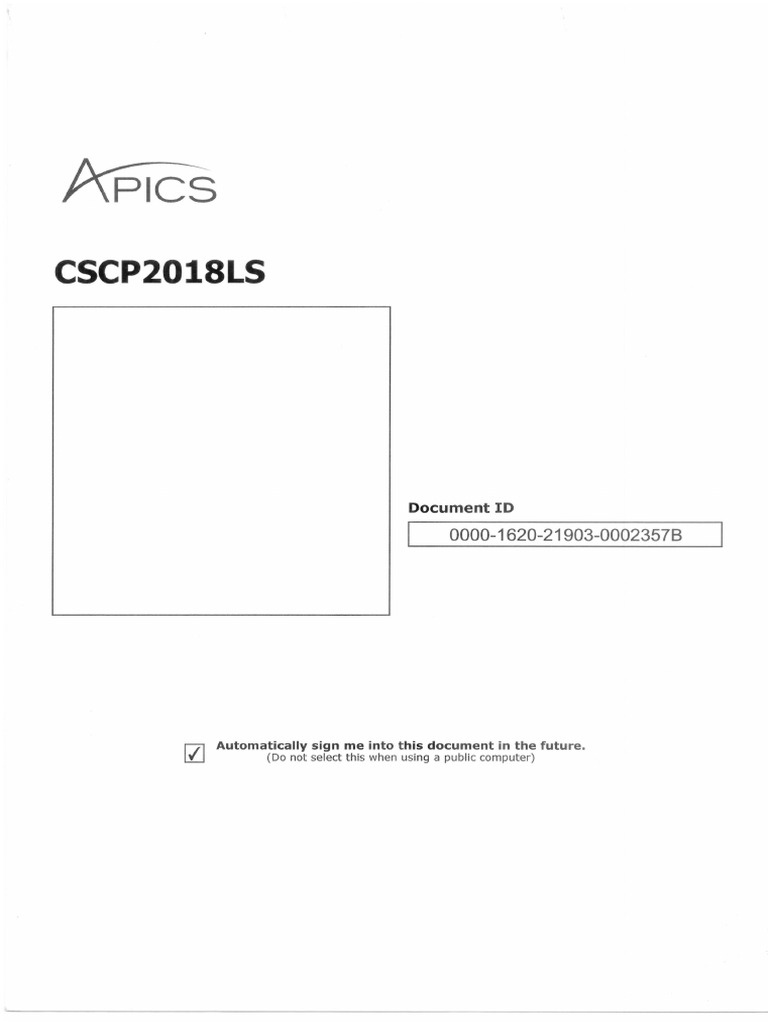 CSCP Module 1 | PDF