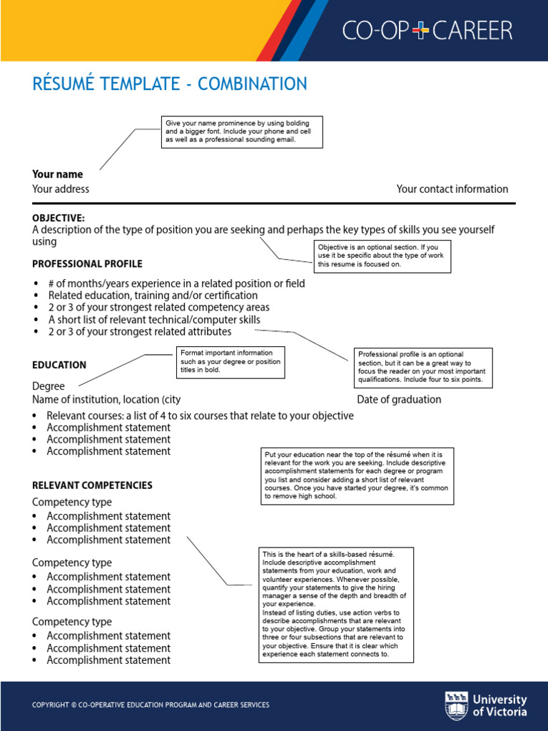 Template Resume Combination.. | PDF | Résumé