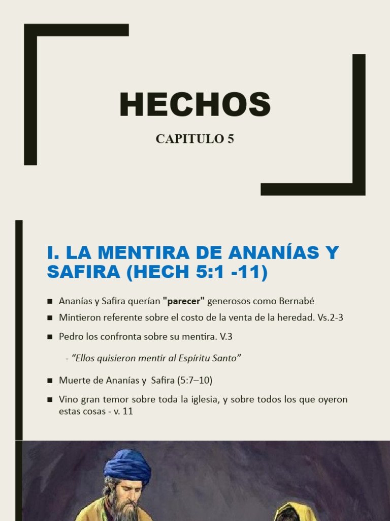 Hechos Capitulo 5 | PDF