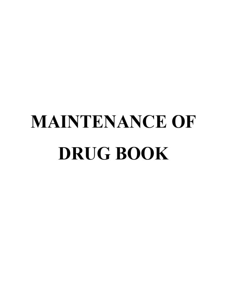 Drug Book Format | PDF | Self-Improvement | Science & Mathematics