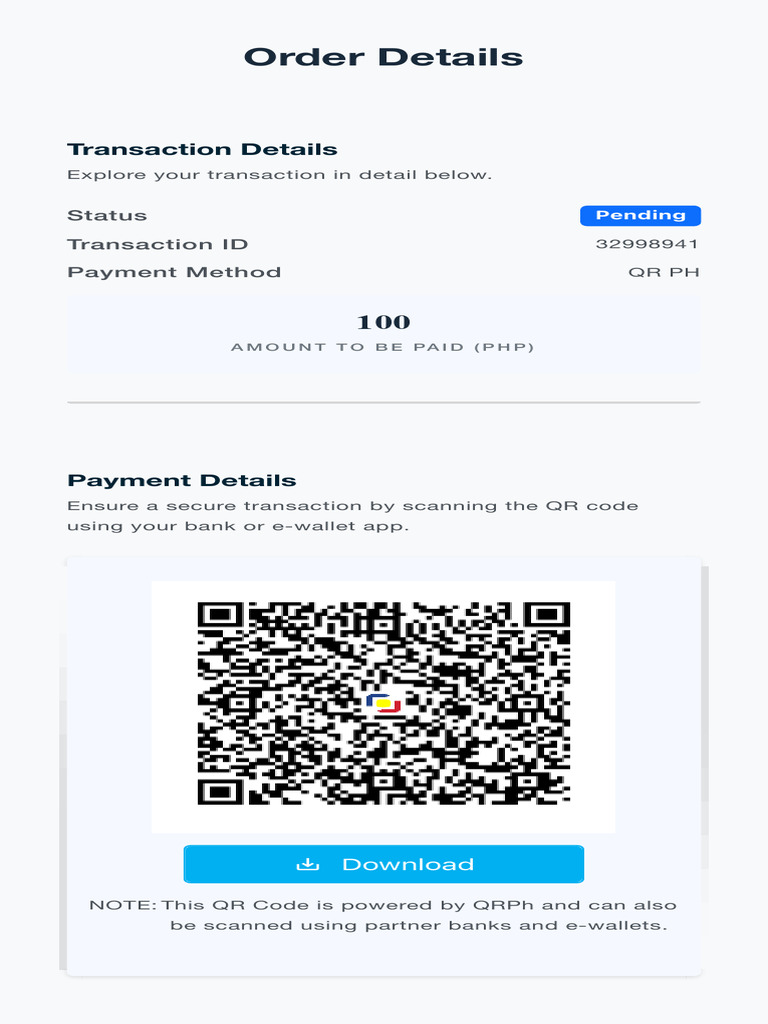 Secure QR Payment Instructions | PDF