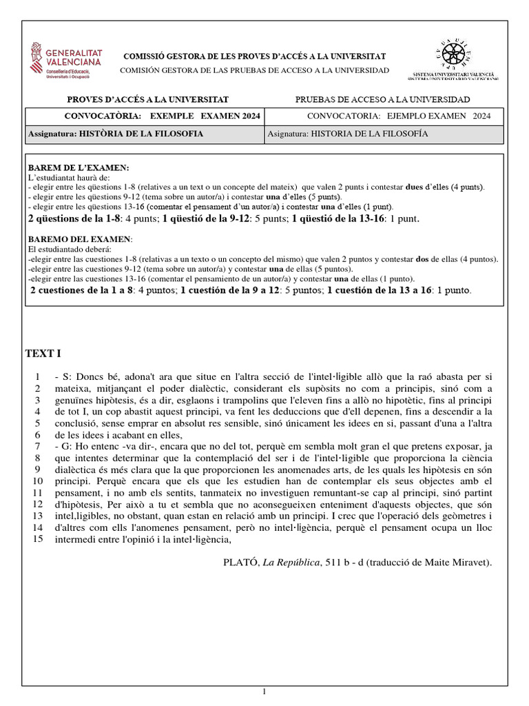 Hfil Ejemplo Examen Pau 2024 | PDF