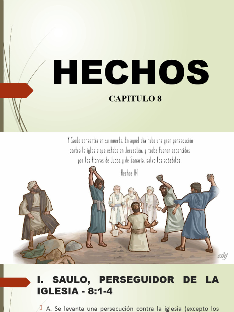 HECHOS CAPITULO 8 | PDF