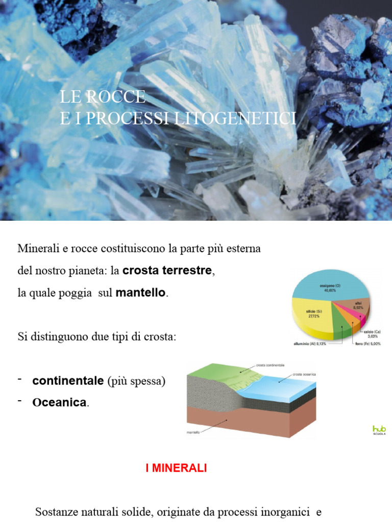 I Minerali e Le Rocce Le Rocce e I Processi Litogenici | PDF