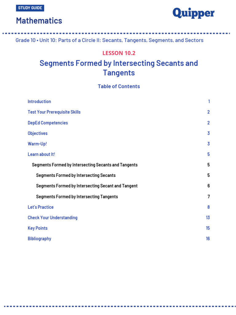 ME Math 10 Q2 1002 SG | PDF | Trigonometric Functions | Triangle