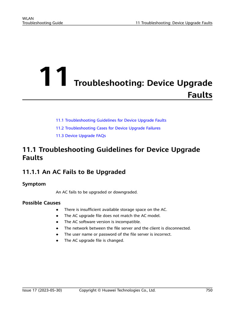 01-11 Troubleshooting Device Upgrade Faults | Download Free PDF | File ...
