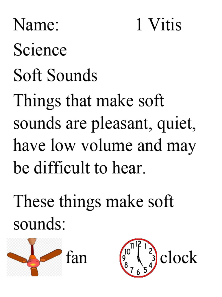 Things That Make Soft Sounds | PDF