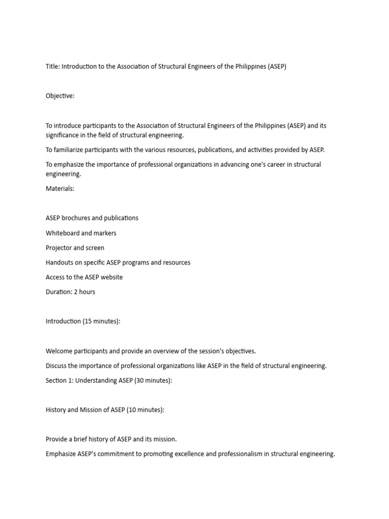 ASEP | PDF | Engineering | Interoperability