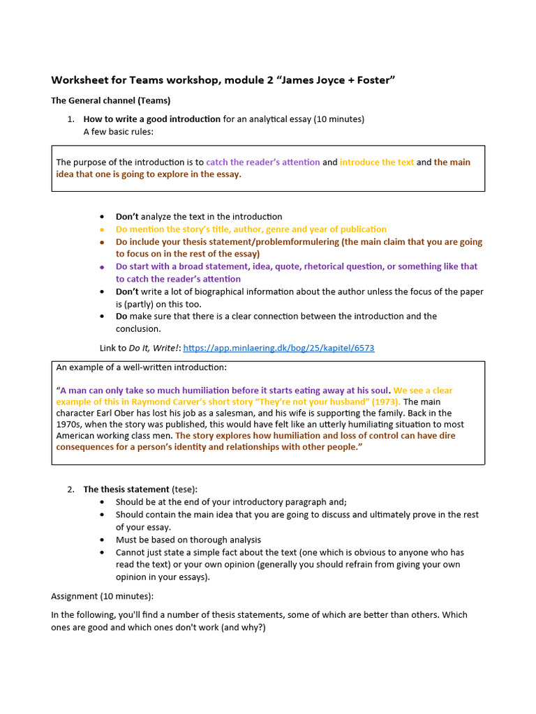 Module 2 Joyce Foster Og Indledning | PDF | Essays | Mark Twain