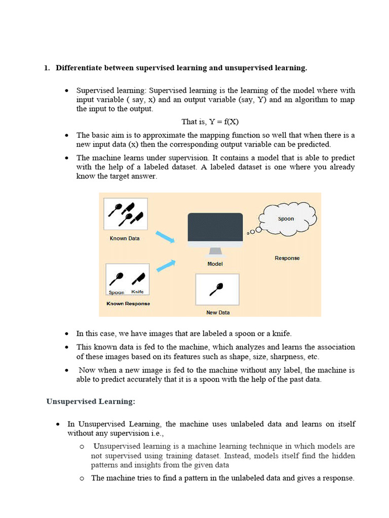 Supervised vs Unsupervised Learning | PDF | Quartile | Logistic Regression