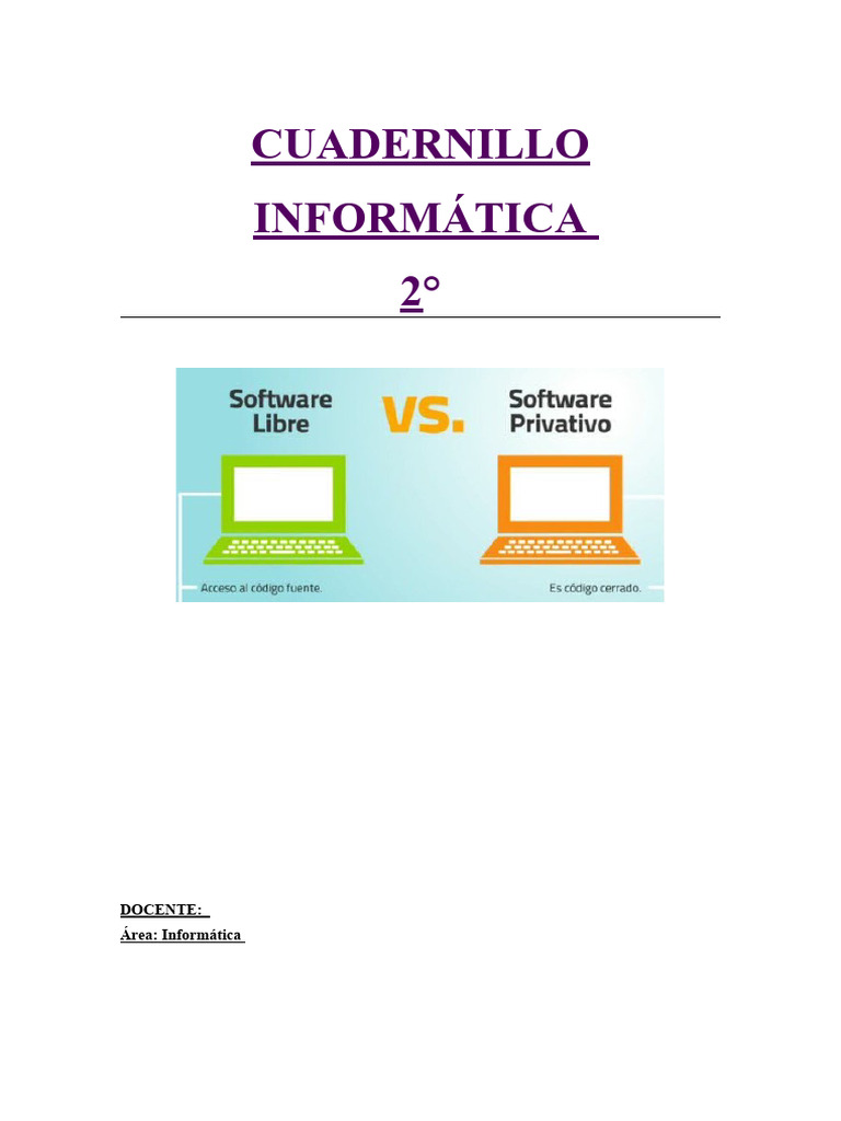 F - SECUENCIA INFORMATICA - 2 AÑO | PDF | Software libre | Software