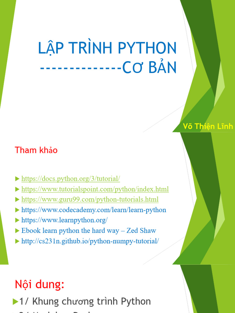 Lap trinh Python | PDF