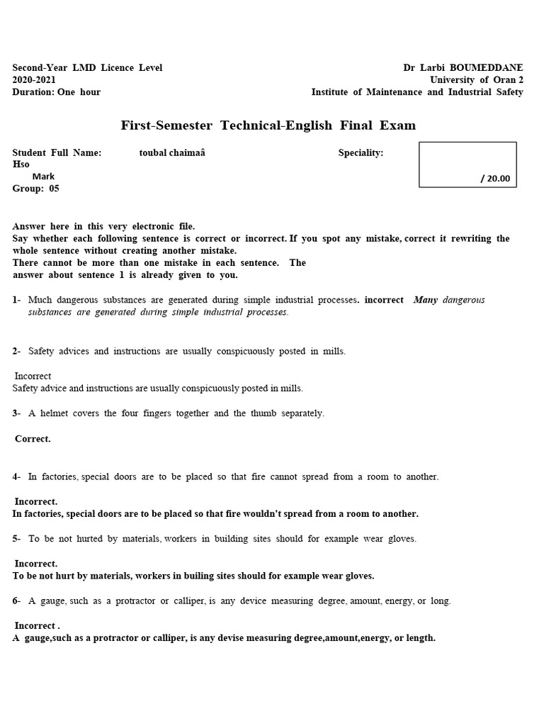 Examen Final, L2 | PDF | Physical Sciences | Materials
